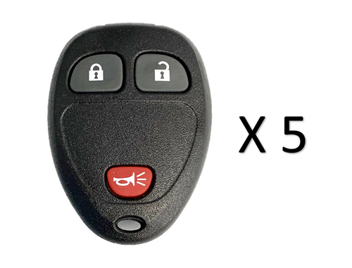 Lot of 5 OEM Electronics Keyless Remote Fobs 3 Button OUC60270 15913420 ...