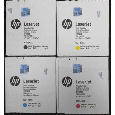 Set 4 Genuine Sealed HP 212X W2120XC W2121XC W2122XC W2123XC Toner ...