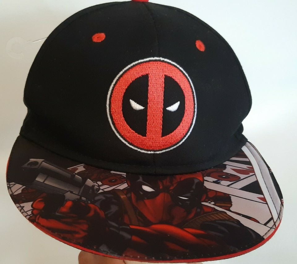 MARVEL DEADPOOL SNAPBACK HAT ONE SIZE | eBay