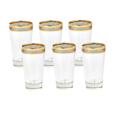Elegant and Modern Glass Made Drinkware Set - 10 oz. High Ball, Set of ...