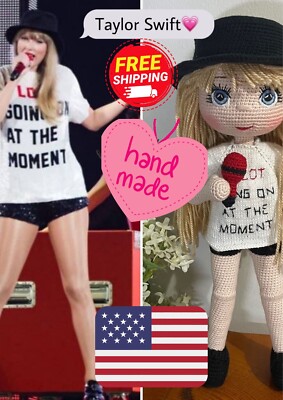 Handmade Taylor Swift Amigurumi Crochet Doll Unique Fan Art Collectible ...