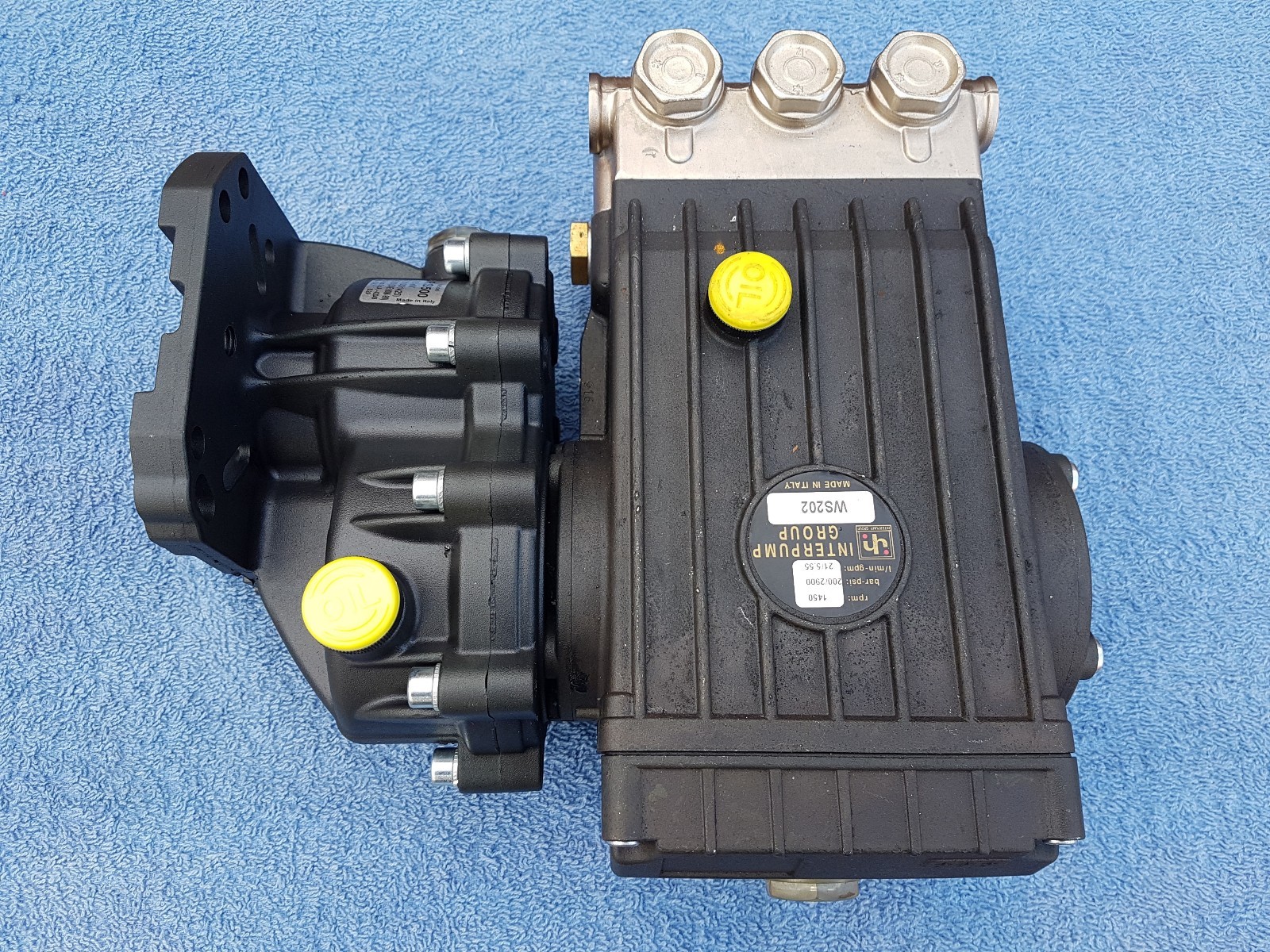 PRESSURE WASHER INTERPUMP RS500 GEARBOX & WS202 PUMP 200 BAR @ 21LTRS ...