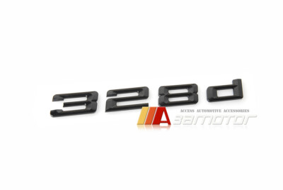 Gloss Black Trunk Rear Emblem Badge Letter 328d fit for BMW F30 F31 F34 ...