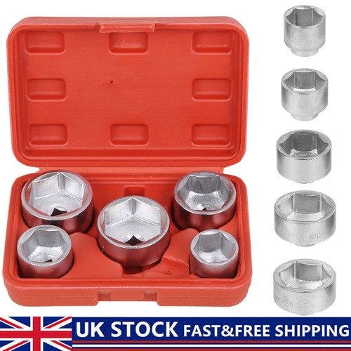5Pcs/set Oil Filter Cap Socket Wrench Removal Tool For VW Audi Ford ...