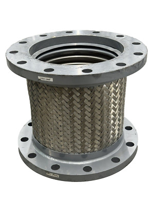 HEAVY DUTY 10" ID FLEXIBLE PUMP SAVER FLEX PIPE BRAIDED HOSE FLANGED ...