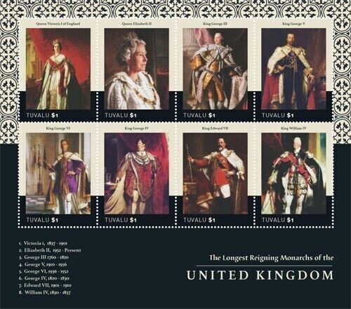 Tuvalu 2015 - Queen Elizabeth II, The Longest Reigning Monarch Sheetlet ...