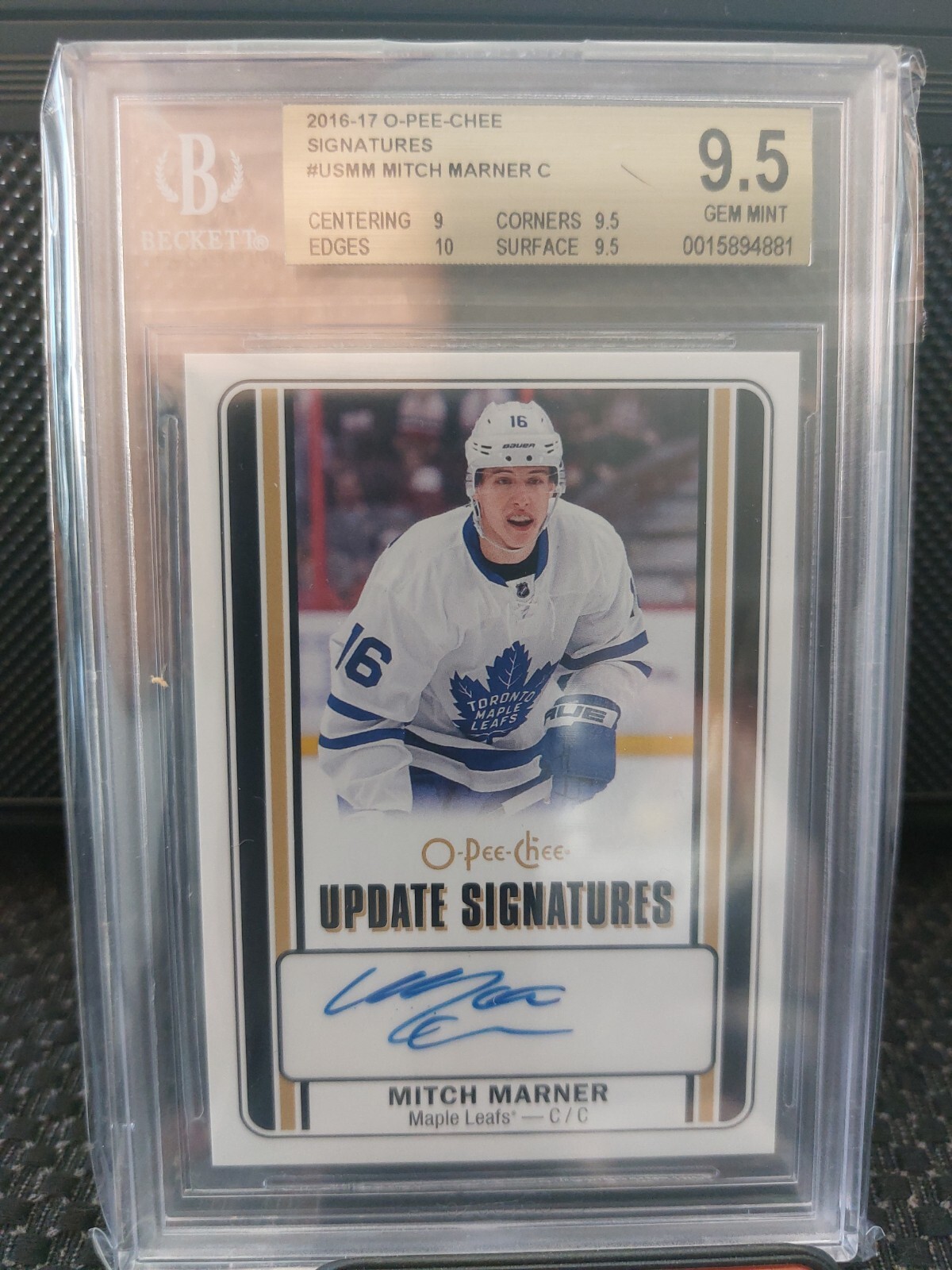 2016-17 Mitch Marner OPC Rookie Update Signature RC Auto BGS 9.5💎GEM🔥 ...