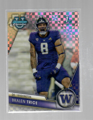 Bralen Trice 2023 1st Bowman Chrome U X-Fractor Refractor card# 106 | eBay