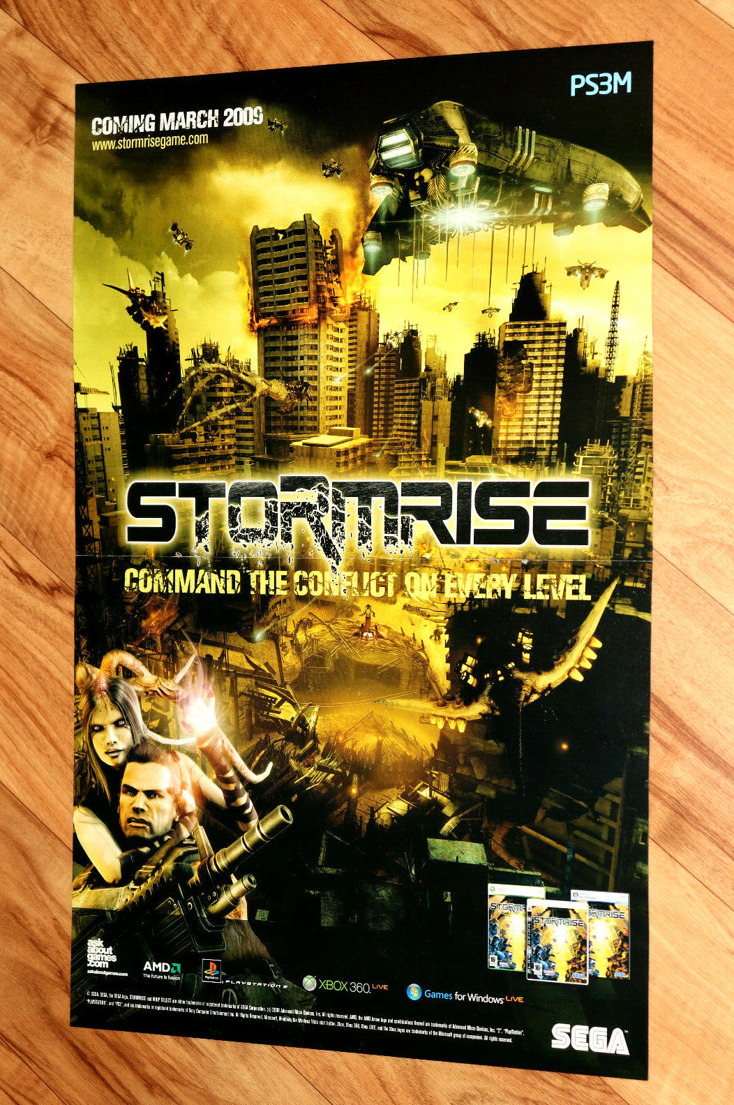 Stormrise Video game Very Rare Poster PS3 Xbox 360 45x30cm SEGA | eBay