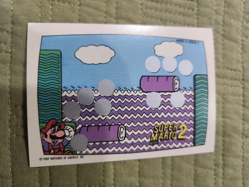 1989 Topps Nintendo Super Mario 2 Scratch Off Trading Card Screen 5 | eBay