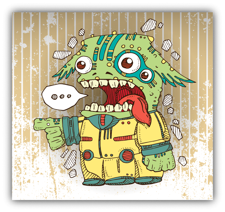 Alien Invader Funny Car Bumper Sticker Decal | eBay