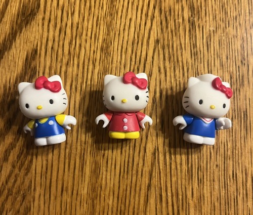 Hello Kitty Mini Figure Lego Stamped '76 '11 Sanrio LOT OF 3 Blue Red ...