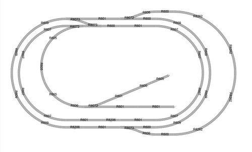 OO Gauge HORNBY Nickel Silver track Model railway layout 1st-4th radius ...