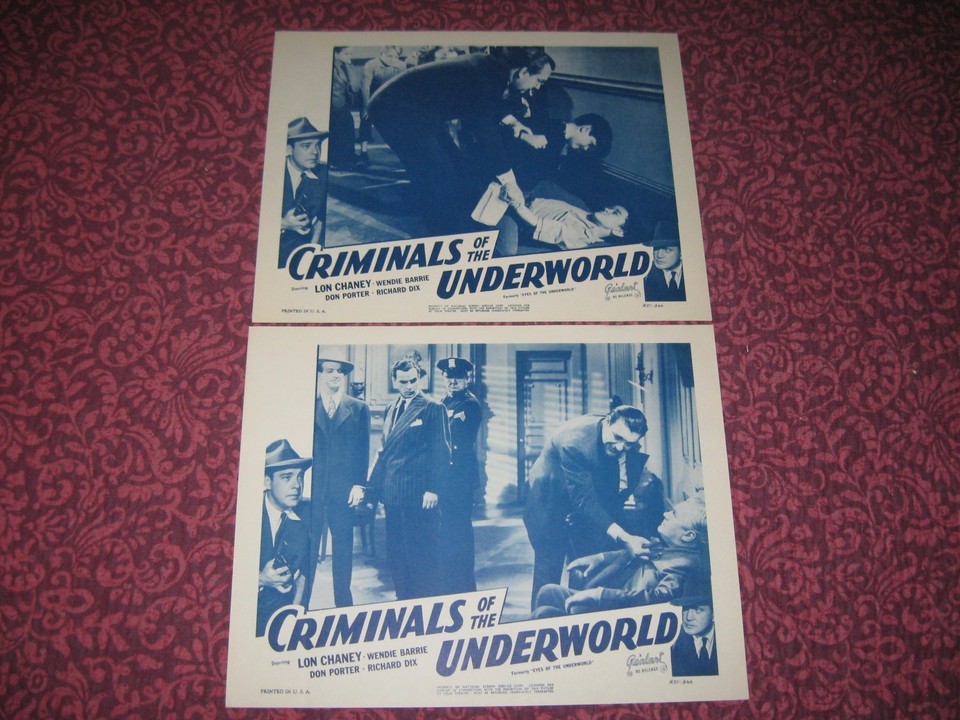 (4) Universal CRIMINALS OF THE UNDERWORLD Crime Film Noir LC LOT Lon ...