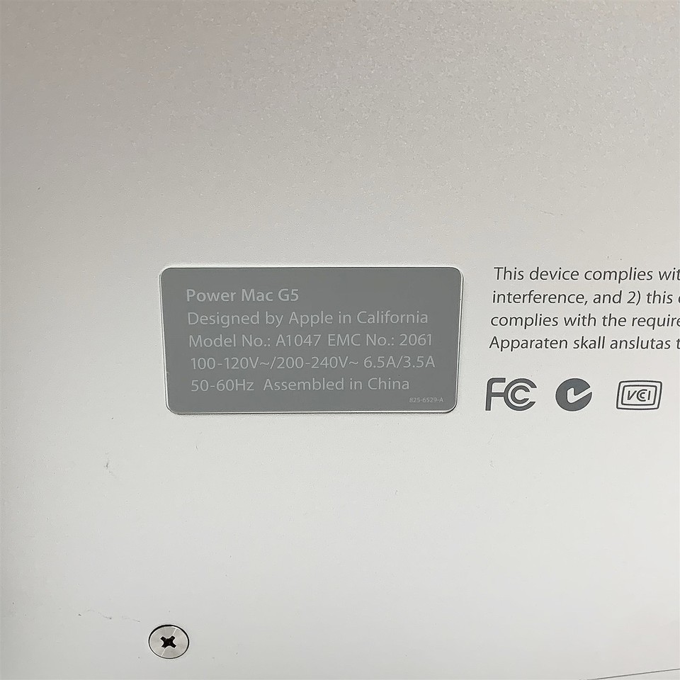 Apple PowerMac G5 Tower PC A1047 EMC2061 2003 PowerPC CPU 512MB RAM NO ...