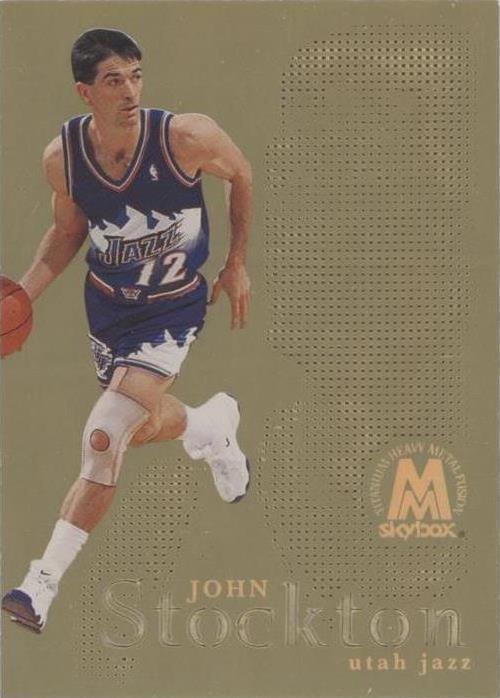 1998-99 Skybox Molten Metal - Fusion Heavy Metal John Stockton #11F ...