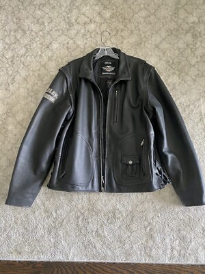 Harley Davidson Leather Jacket 98023-12VM Panhead II Convertible To ...