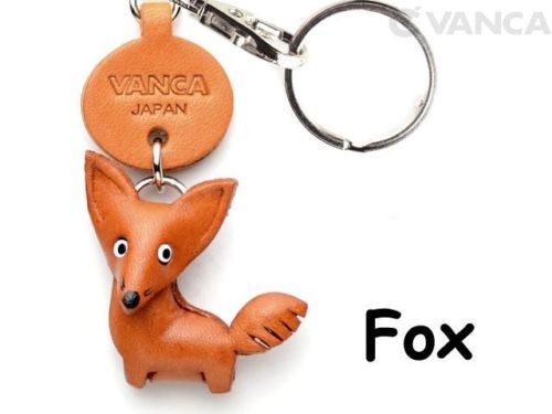 Fox Handmade 3D Leather Animals Keychain/Charm *VANCA* Made in Japan ...