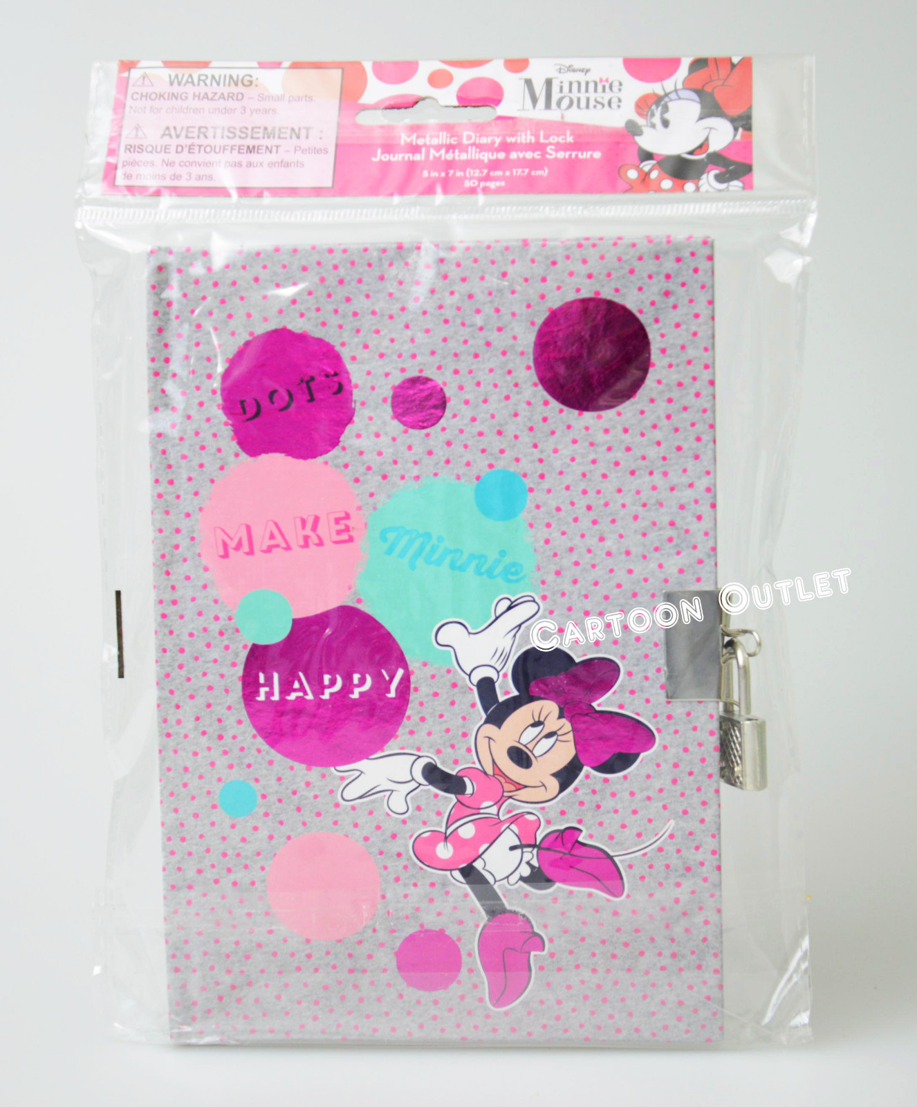 Disney Minnie Mouse Diary With Lock And Key Journal Birthday Gift New ...