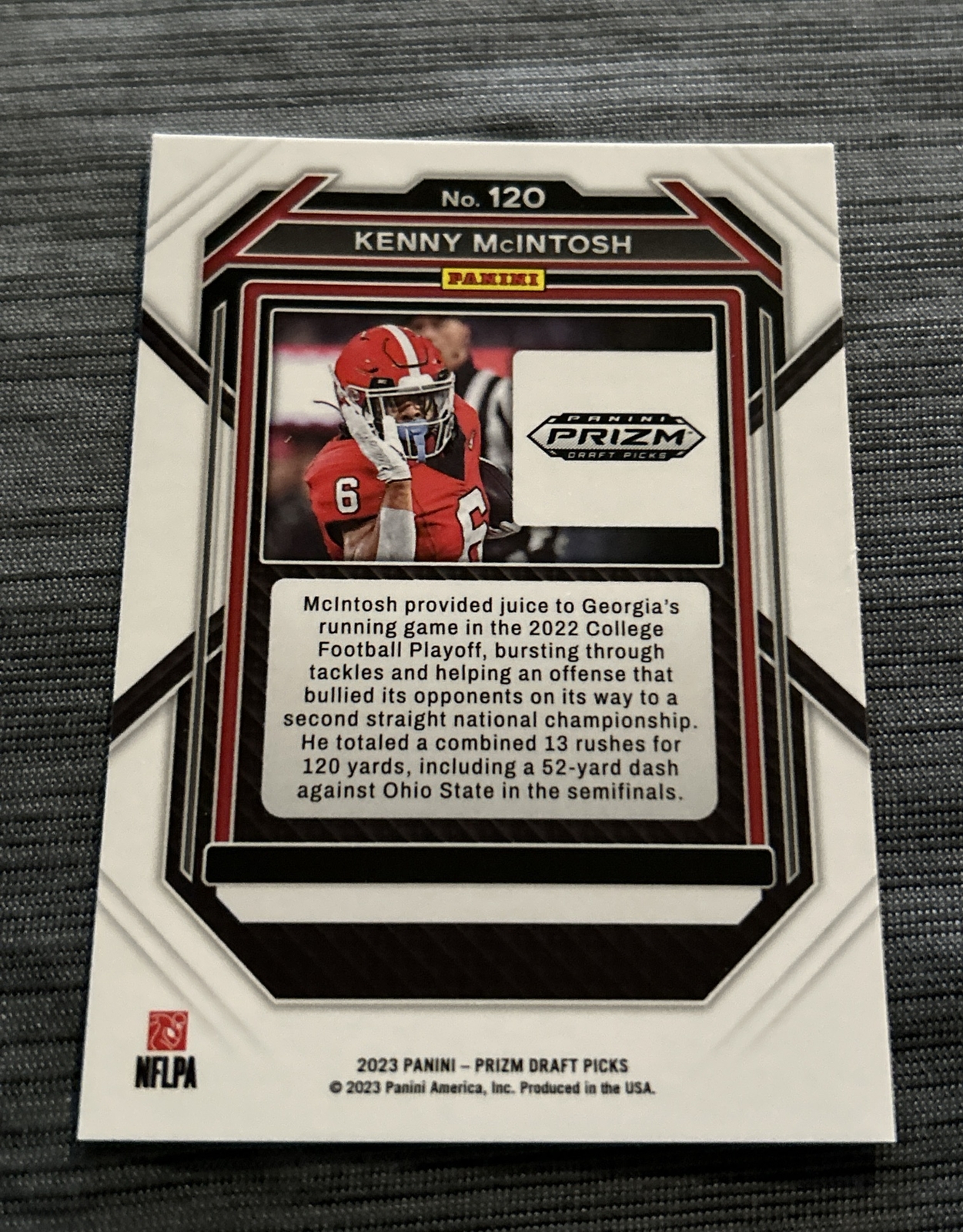 2023 Panini Prizm Draft Picks Kenny McIntosh #120 Rookie RC Seattle ...