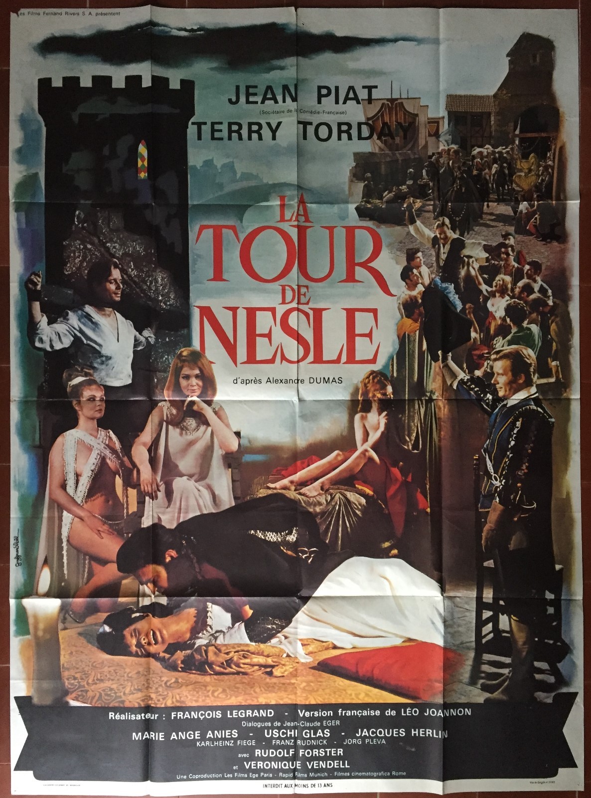 Poster The Tour of Nesle Teri Tordai Jean Piat Franz Antel 120x160cm | eBay