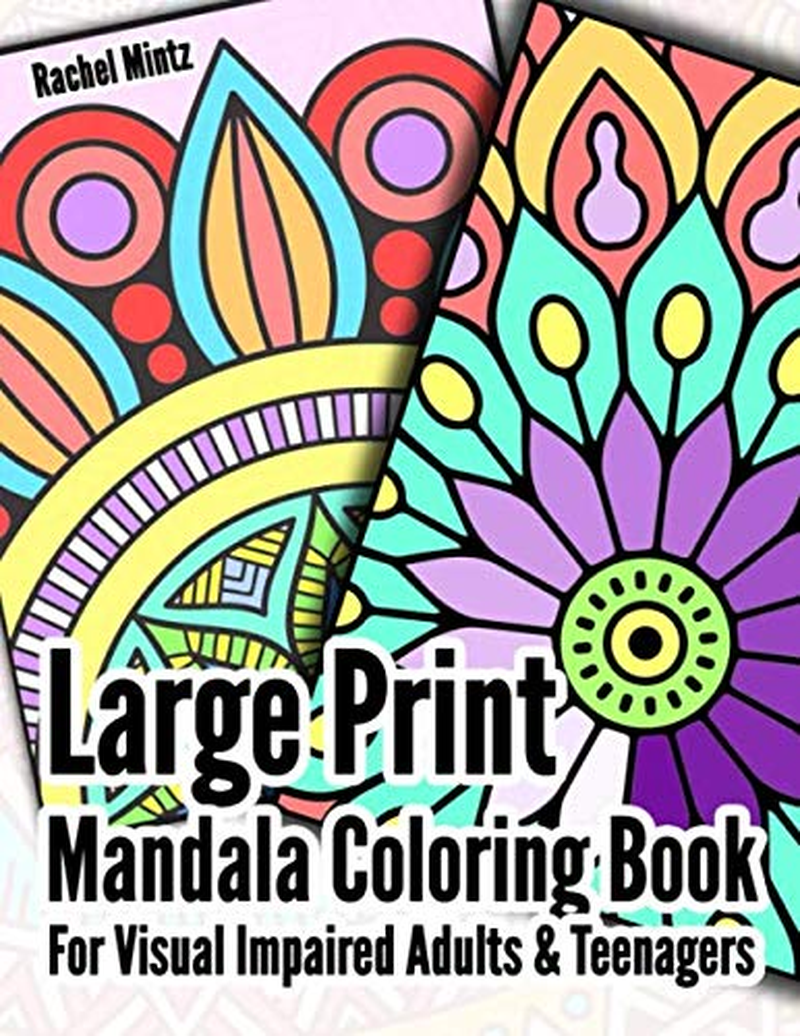 Large Print Mandala Coloring Pages Mandalas Bold & Easy Coloring Book