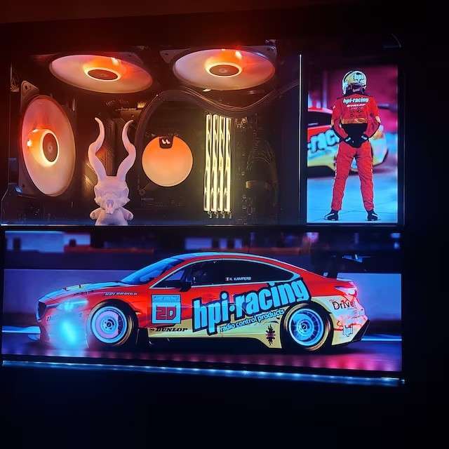 Custom Made Gaming PC Computer Case Decoration GPU Backplate ARGB GPU Side Panel | eBay