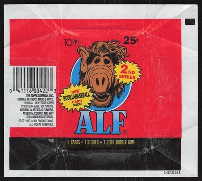 1987 Topps ALF Series 2 Opened Wax Pack Wrapper CC199 | eBay