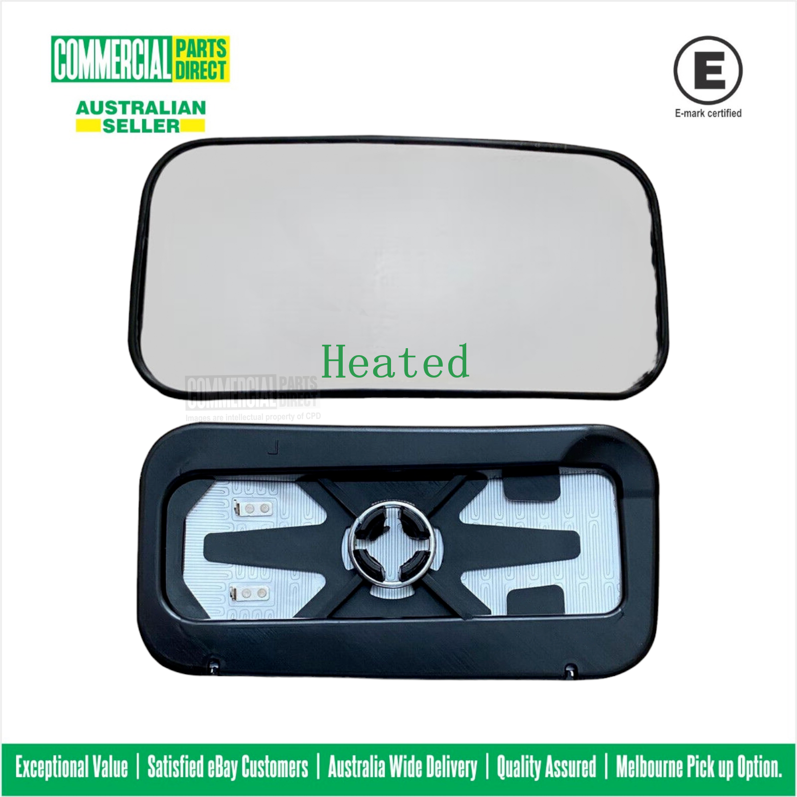 NEW DOOR MIRROR SPOTTER GLASS UNIT HEATED MERCEDES BENZ SPRINTER W907 ...