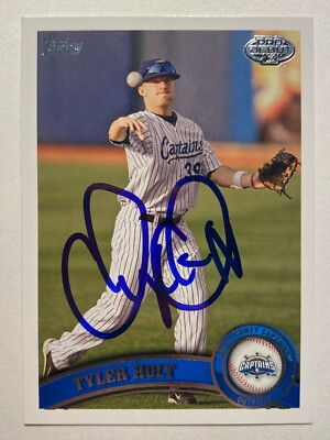 Tyler Holt Signed Topps #102 2011 Card Lake County Captains Auto MLB ...