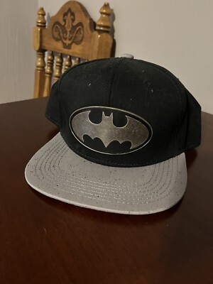 DC Comics Batman Snap Back Hat With Metal Emblem Graphics Inside Brim ...
