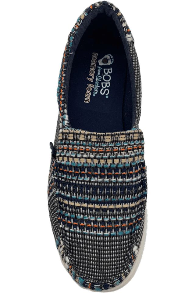 Skechers BOBS Washable Vegan Moccasin Slip-Ons Beach Crush Navy/Multi ...