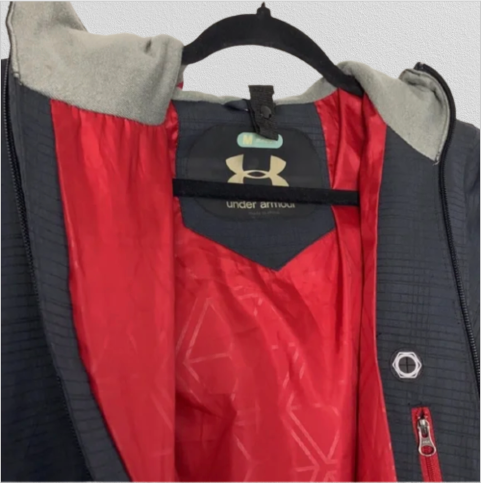 Under Armour Recco Tech Gray Snow Jacket MED $240 EUC | eBay