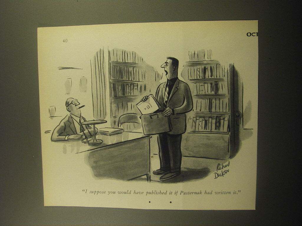 1959 Cartoon by Richard Decker - I suppose you would have published it | eBay