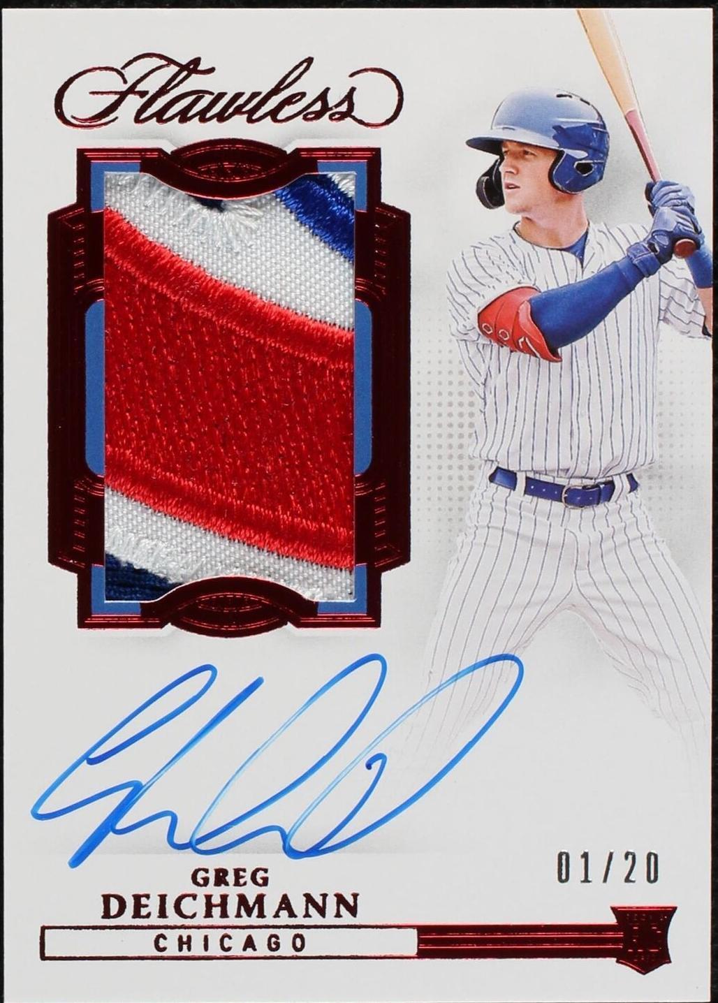 2022 Panini Flawless - Rookie Patch Autographs Greg Deichmann #RPA-GD ...