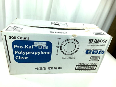 Fabri-Kal 9505466 Pro-Kal Clear Plastic Lid - 500 / CS | eBay