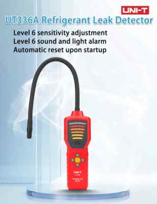 UNIT UT336A Refrigerant Halogen Leak Detector HVAC Freon Tester Checker ...