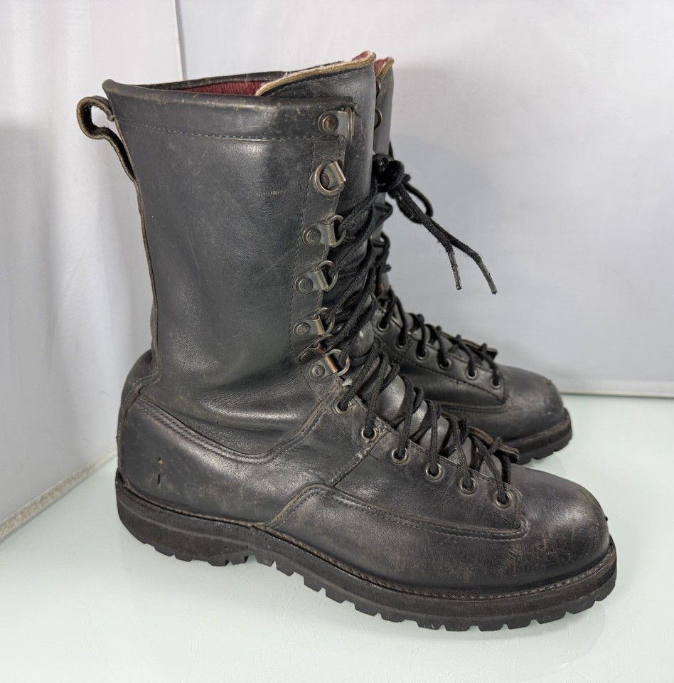 Vintage DANNER Recon Men’s 10 D 8" Black Leather 200G GTX Hiking Combat ...