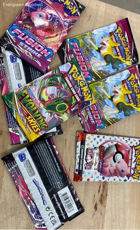 Collection: Variety POKEMON Trading Card PACKETS-11.2 Lbs.-Medium Flat ...