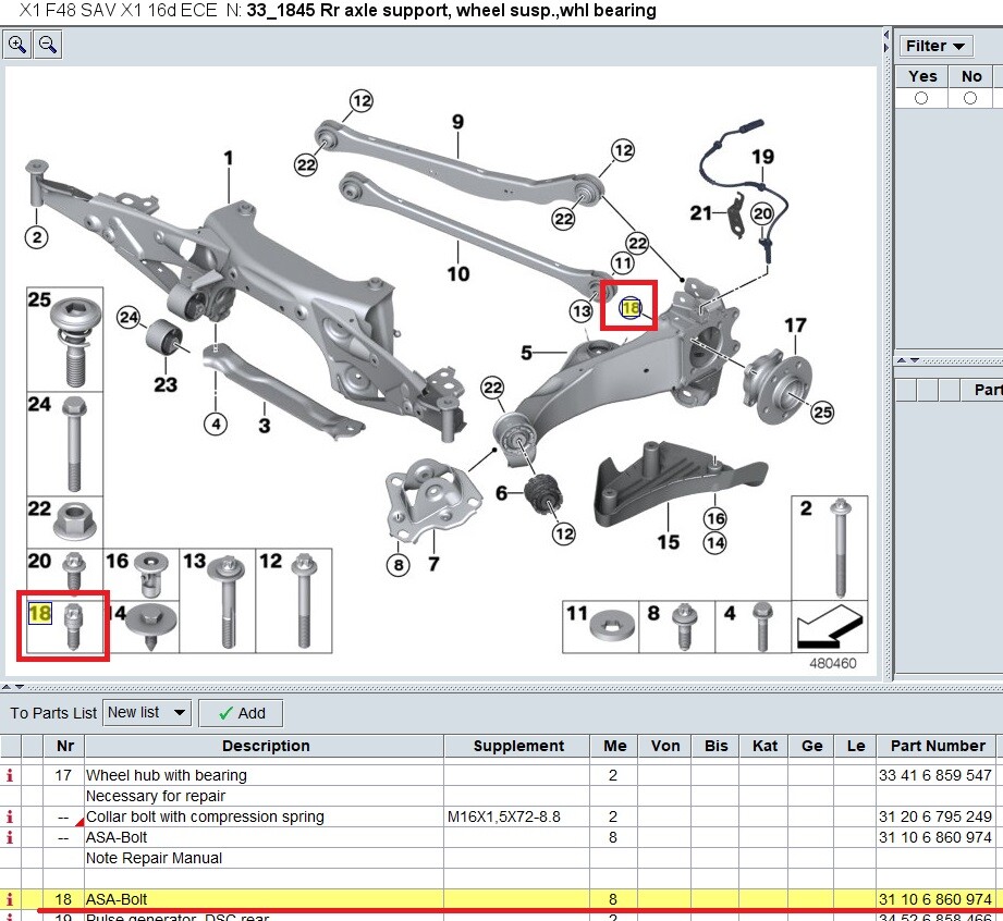 BMW ASA Bolt 31106860974 for sale online | eBay