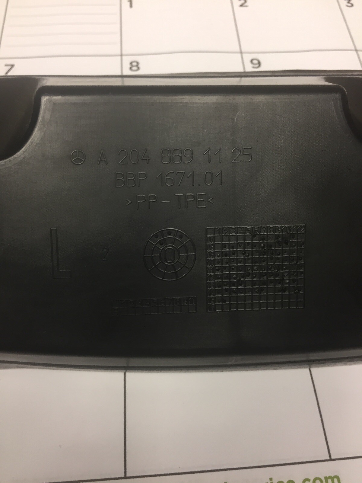 OEM 2010-2015 Mercedes GLK350 Fender-Rear Seal Left lh A 2048891125 ...