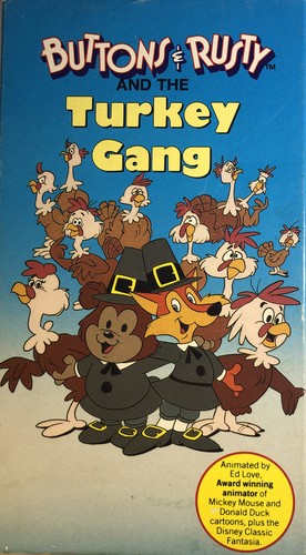 Buttons and Rusty-The Turkey Caper (VHS, 1990)TESTED-RARE VINTAGE-SHIPS ...