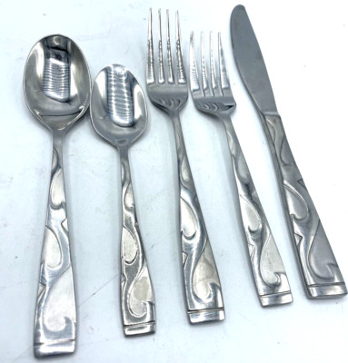 Tuscany Oneida 18/10 Stainless Indonesia Flatware Silverware 5-Piece ...