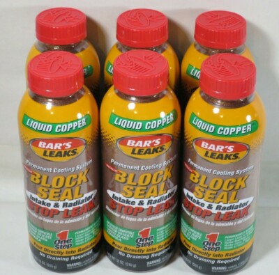 Bar's Leaks 1109 Block Seal Liquid Copper Intake and Radiator Stop Leak ...