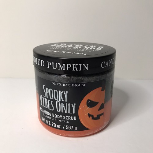 Onyx Bathhouse Candied Pumpkin Spooky Vibes Only Foaming Body Scrub | eBay