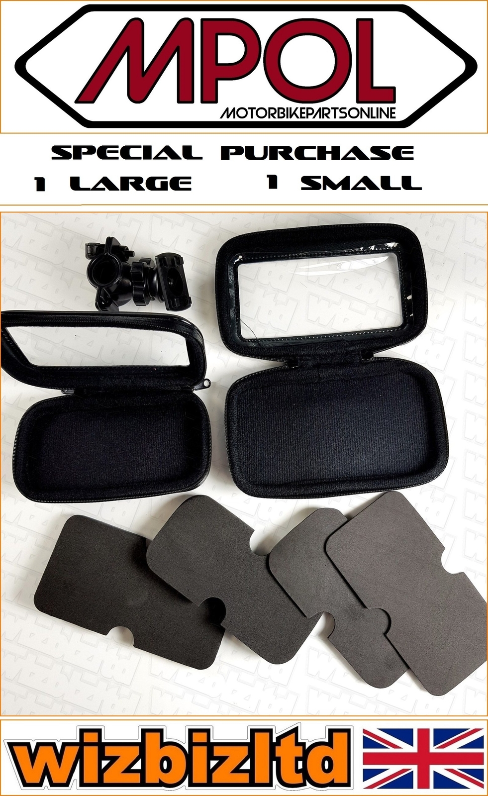 Motorcycle Waterproof Mobile Phone Holder fits LG Venus VX8800 LUGGPS12 ...