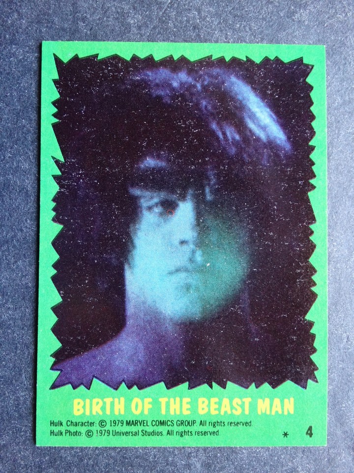 1979 Topps The Incredible Hulk TV Show Card Complete Your Set You U ...