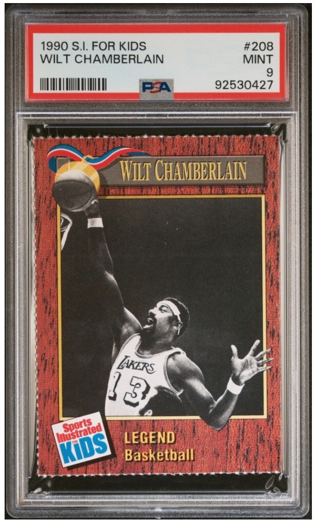 Wilt Chamberlain 1990 S I For Kids #208 - PSA 9 - POP 3 - ONE graded ...