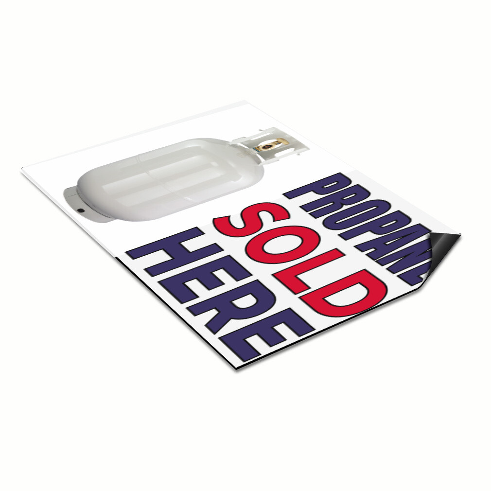 Car Magnet Set of 2 Propane Sold Here Advertising Printing Industrial ...