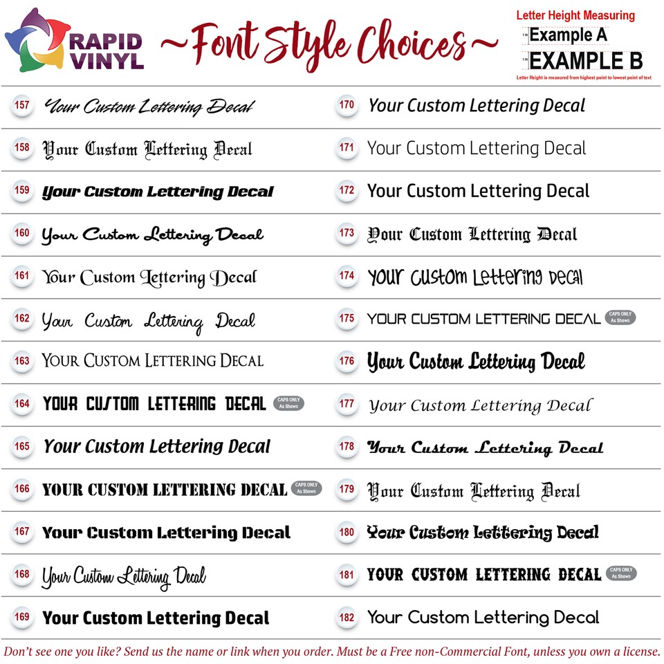 Custom Windshield Lettering 5 x 42 Vinyl Decal Sticker Business Banner ...